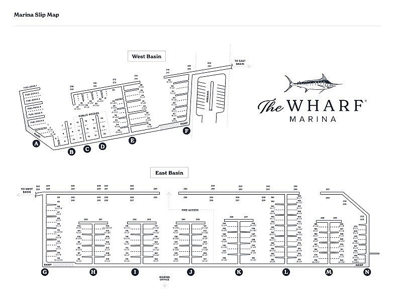 The Wharf | Marina Slip Maps + Requests